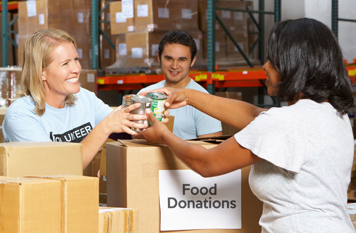 People Donating To Charity