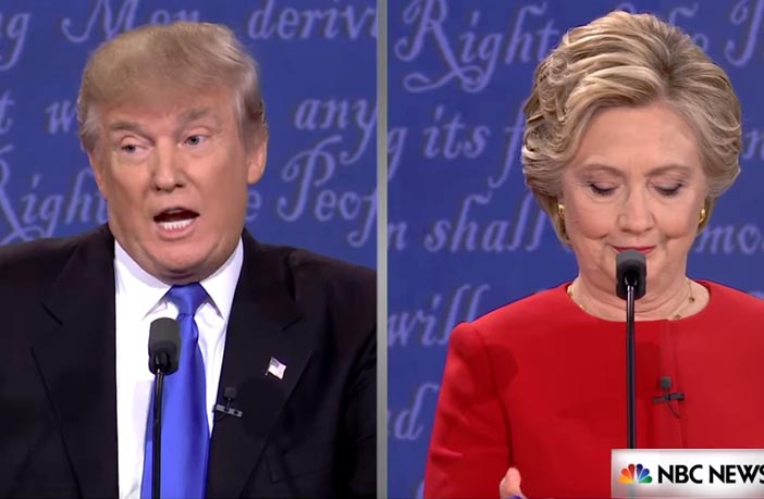 Trump had a stronger connection with the studio audience in first 2016 ...